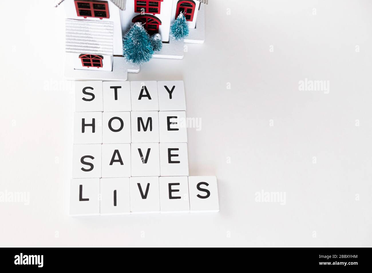 Stay at home for Self isolation during Covid 19 Pandemic with Letter ...