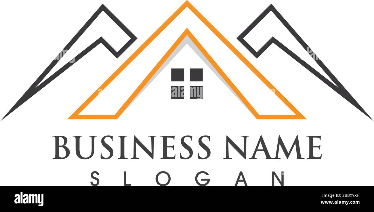 Home logo and symbol line vector image Stock Vector Image & Art - Alamy