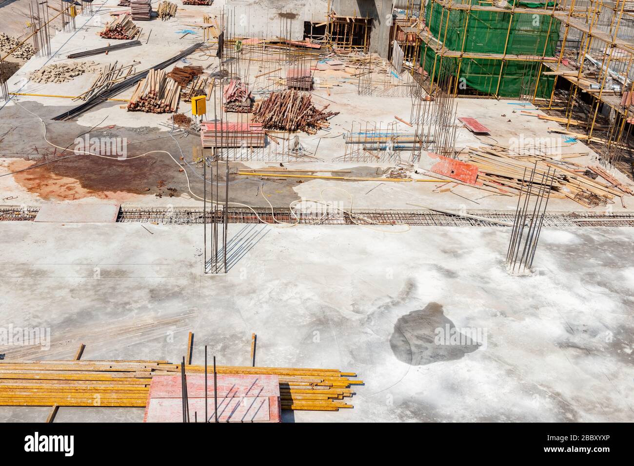 construction site doing base works Stock Photo - Alamy