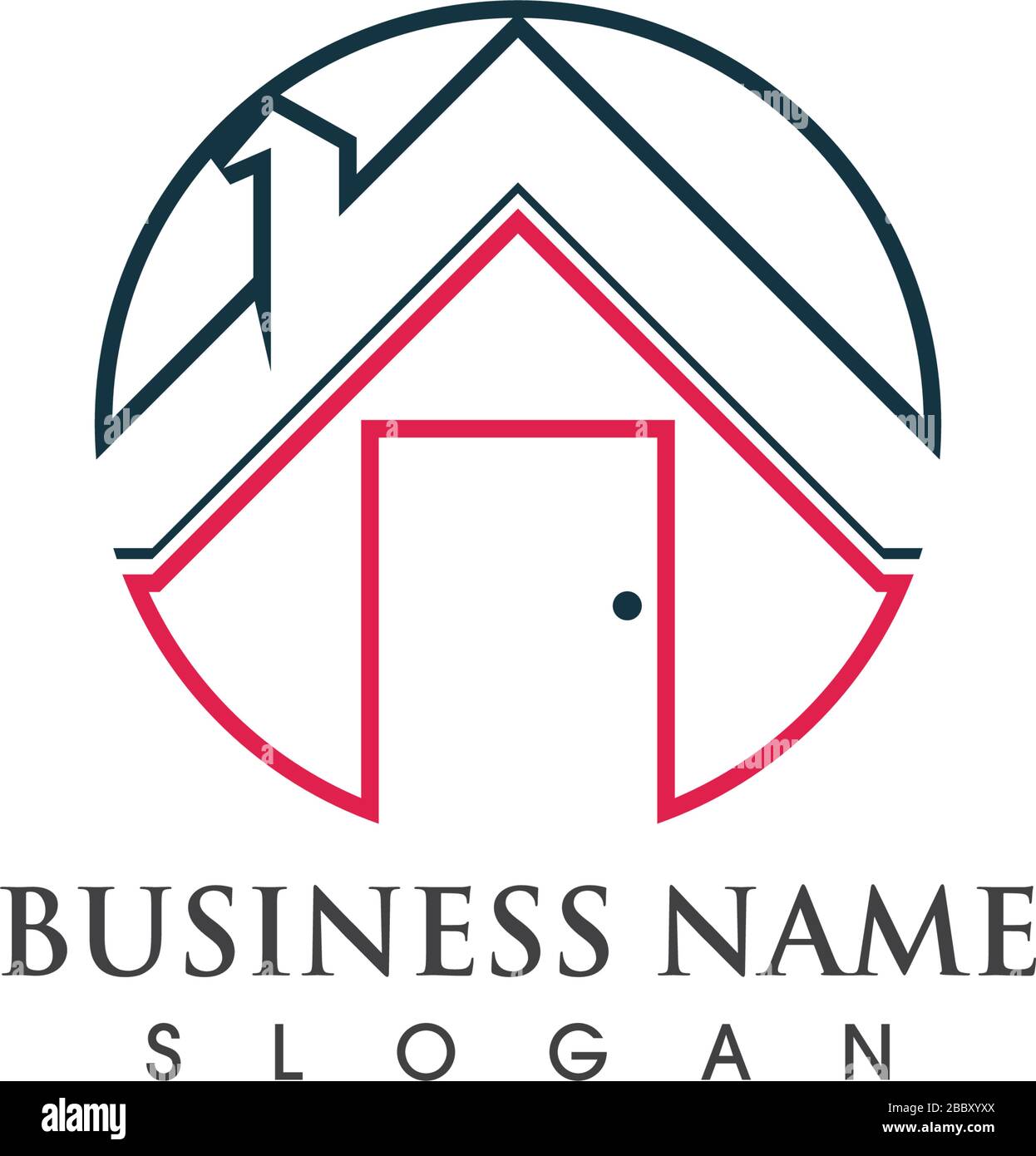 Home logo and symbol line vector image Stock Vector Image & Art - Alamy