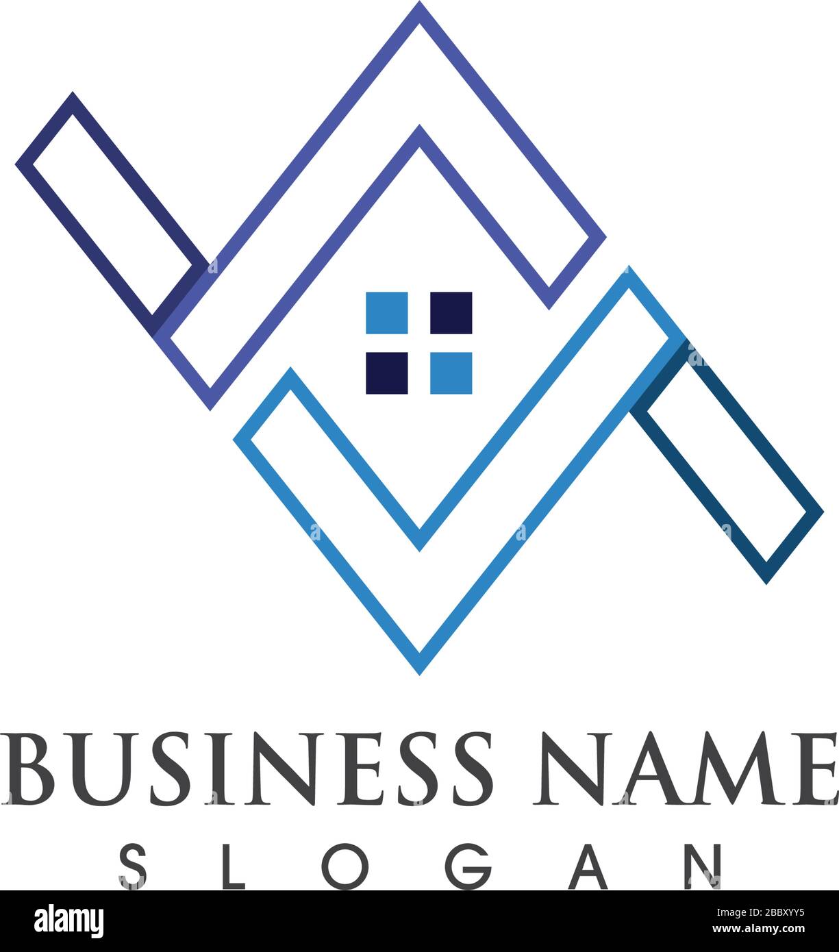 Home logo and symbol line vector image Stock Vector Image & Art - Alamy