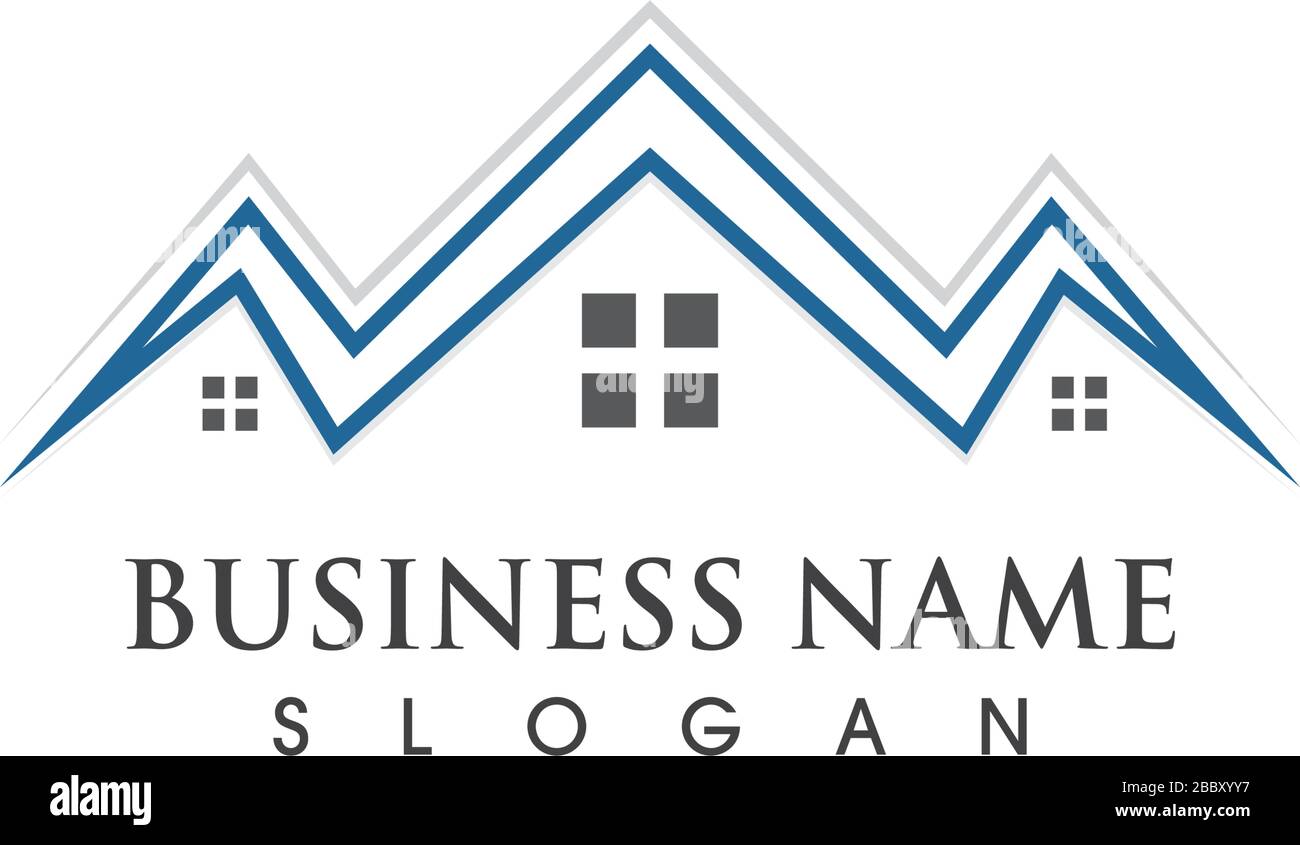 Home logo and symbol line vector image Stock Vector Image & Art - Alamy