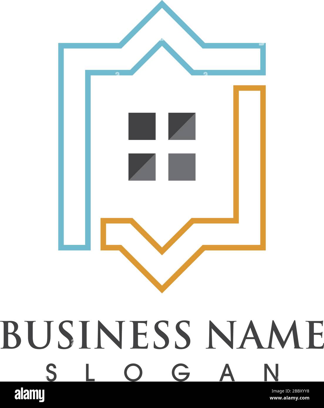 Home logo and symbol line vector image Stock Vector Image & Art - Alamy