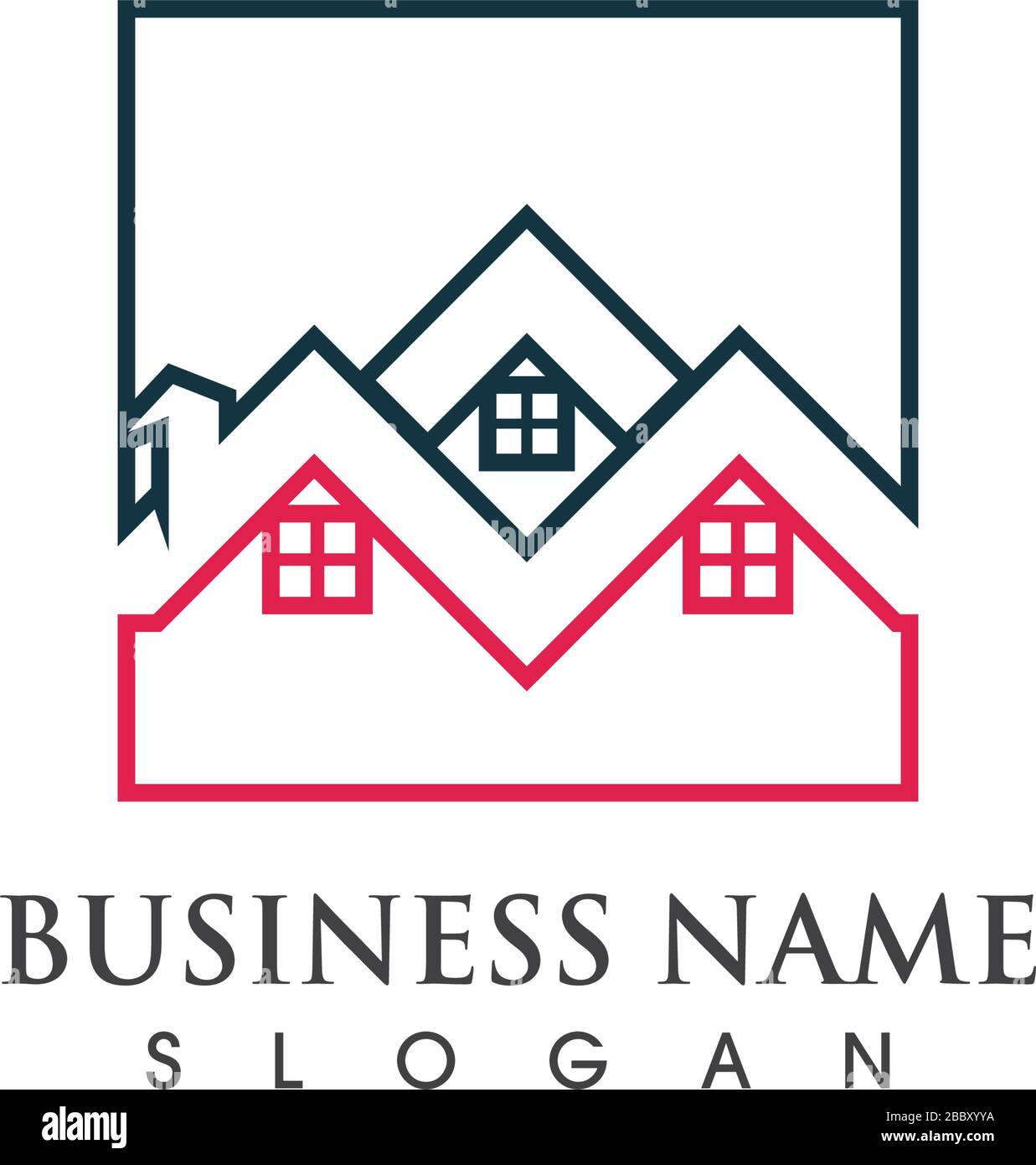 Home logo and symbol line vector image Stock Vector Image & Art - Alamy