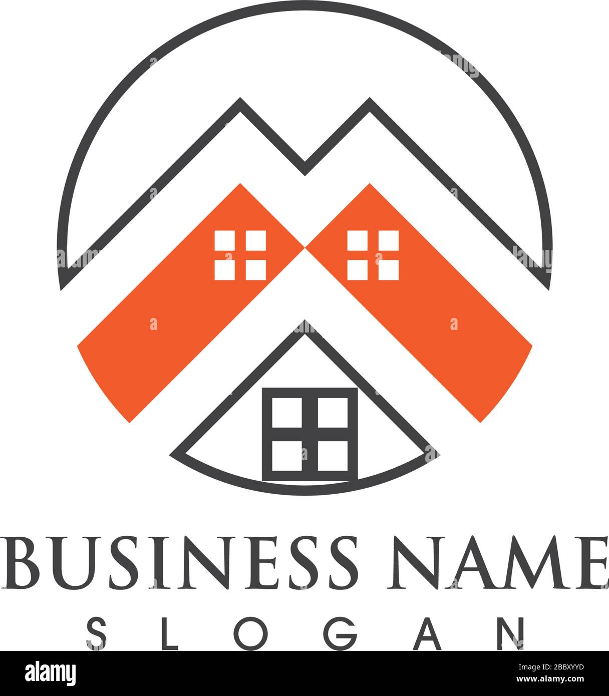 Home logo and symbol line vector image Stock Vector Image & Art - Alamy