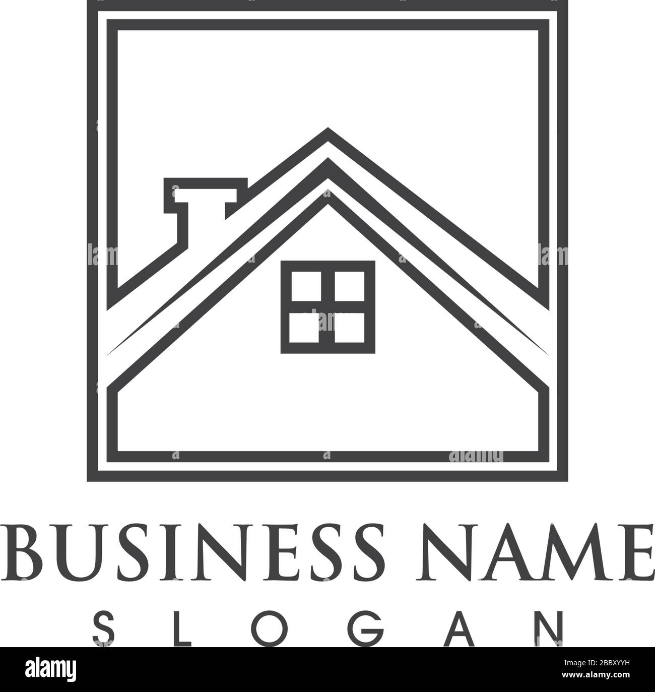 Home logo and symbol line vector image Stock Vector Image & Art - Alamy