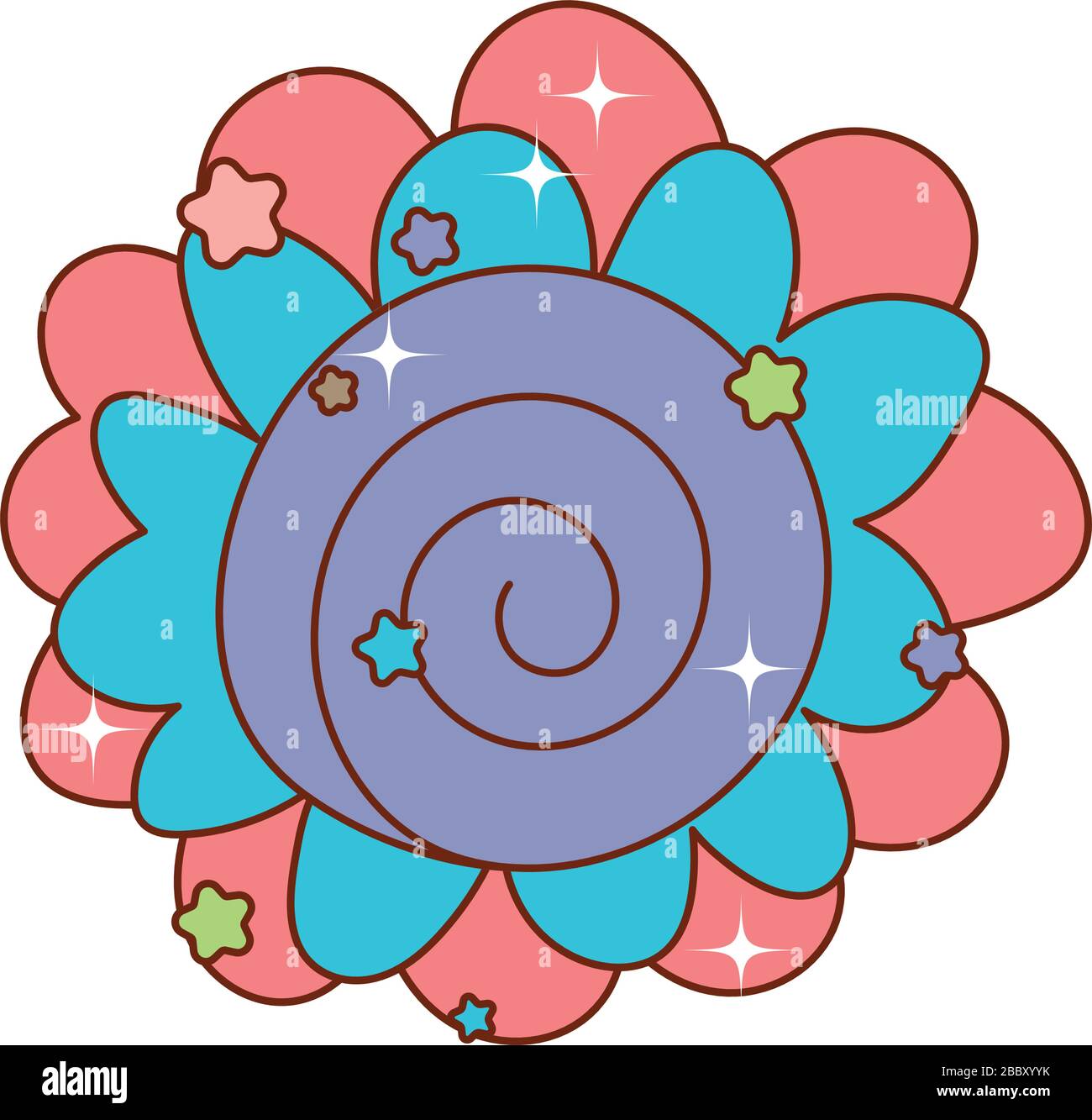 Natural flower design, floral nature plant ornament garden decoration ...