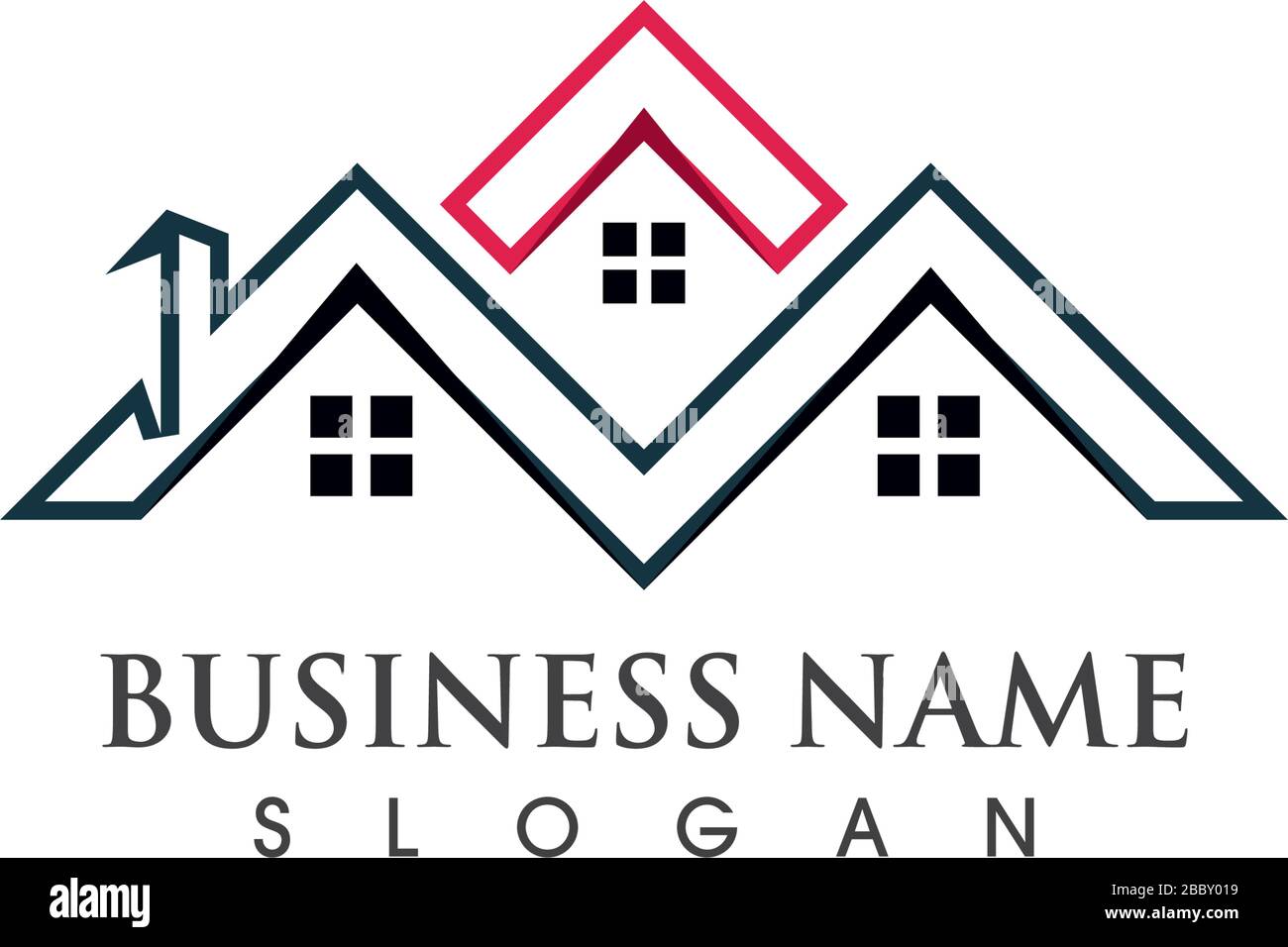 Home logo and symbol line vector image Stock Vector Image & Art - Alamy
