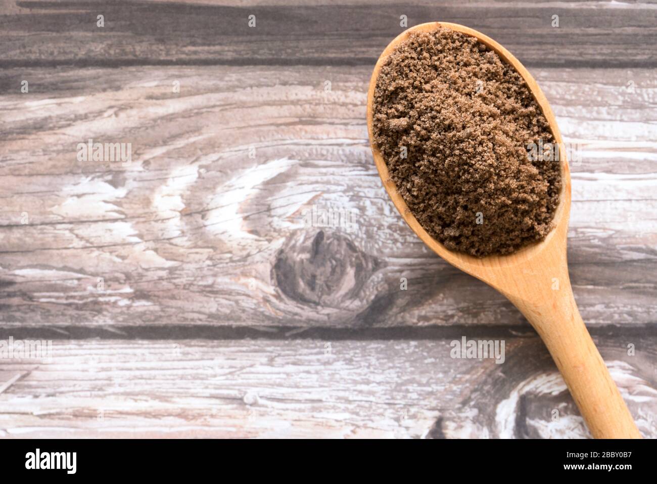 Beef Base on a Wood Spoon Stock Photo - Alamy