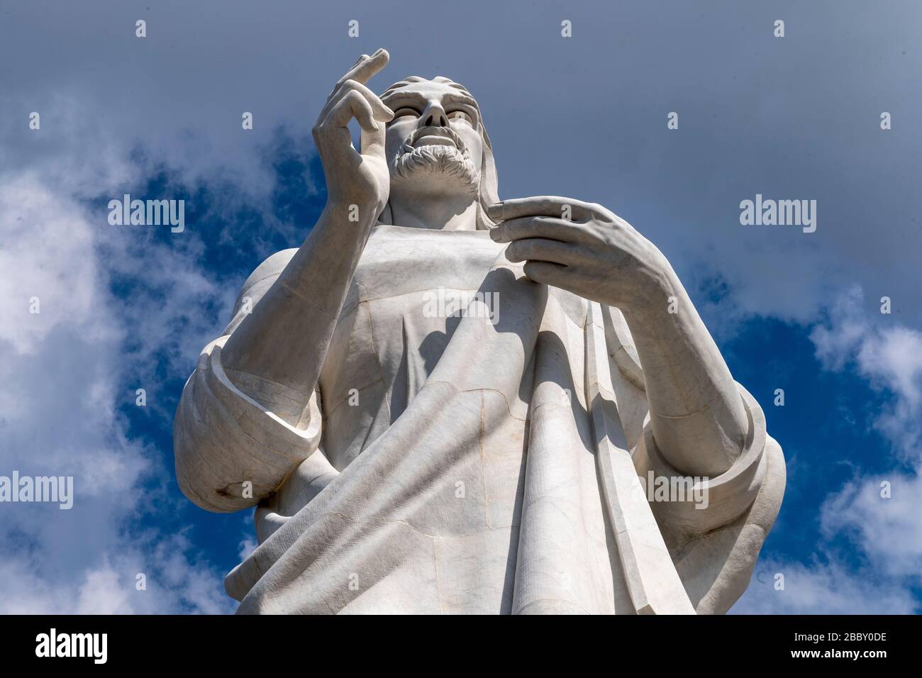 Cuba with statue of jesus hi-res stock photography and images - Alamy