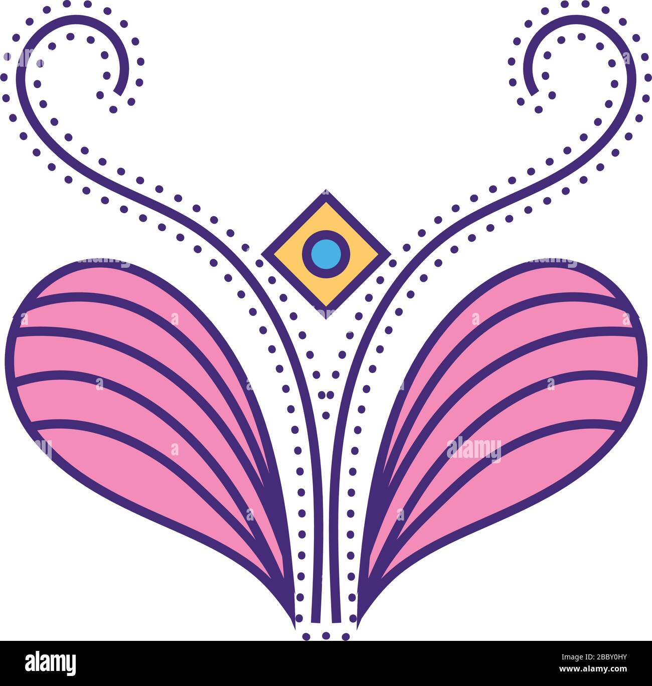 pink mandala leaves drops feathers design of Bohemic ornament indian ...