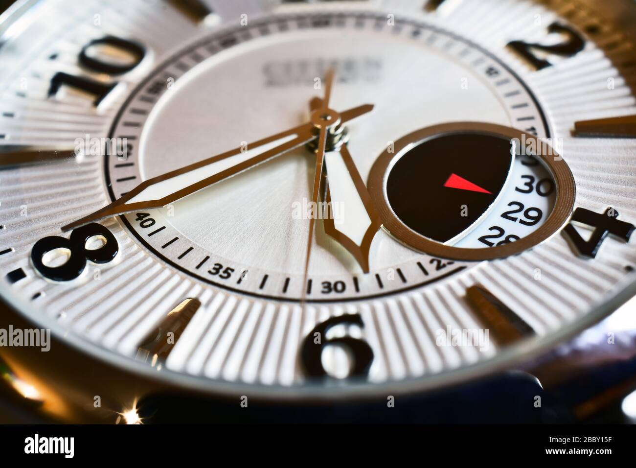 closeup of a watch face Stock Photo - Alamy