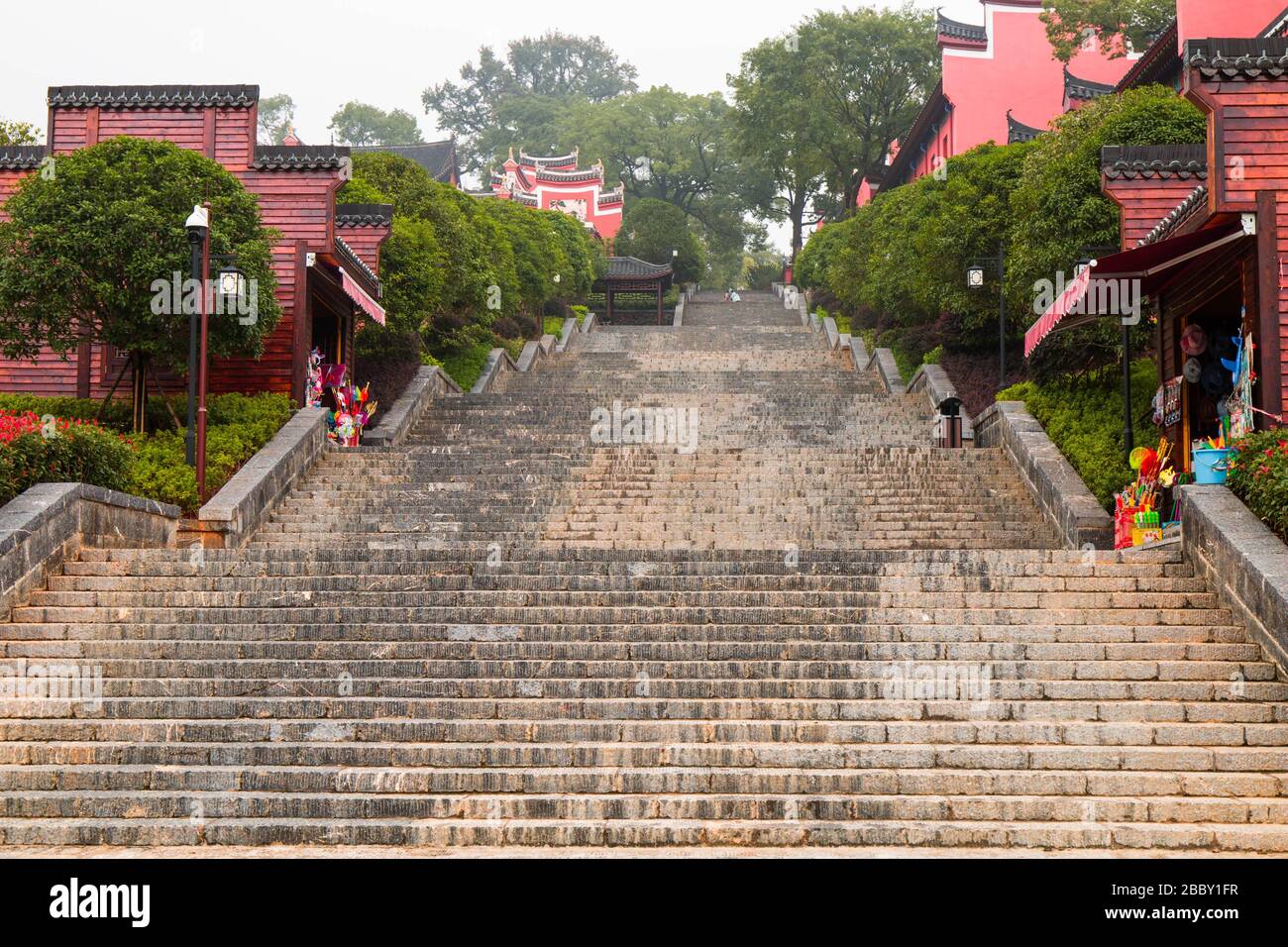 Steps leading to the top of the mountain Stock Photo - Alamy