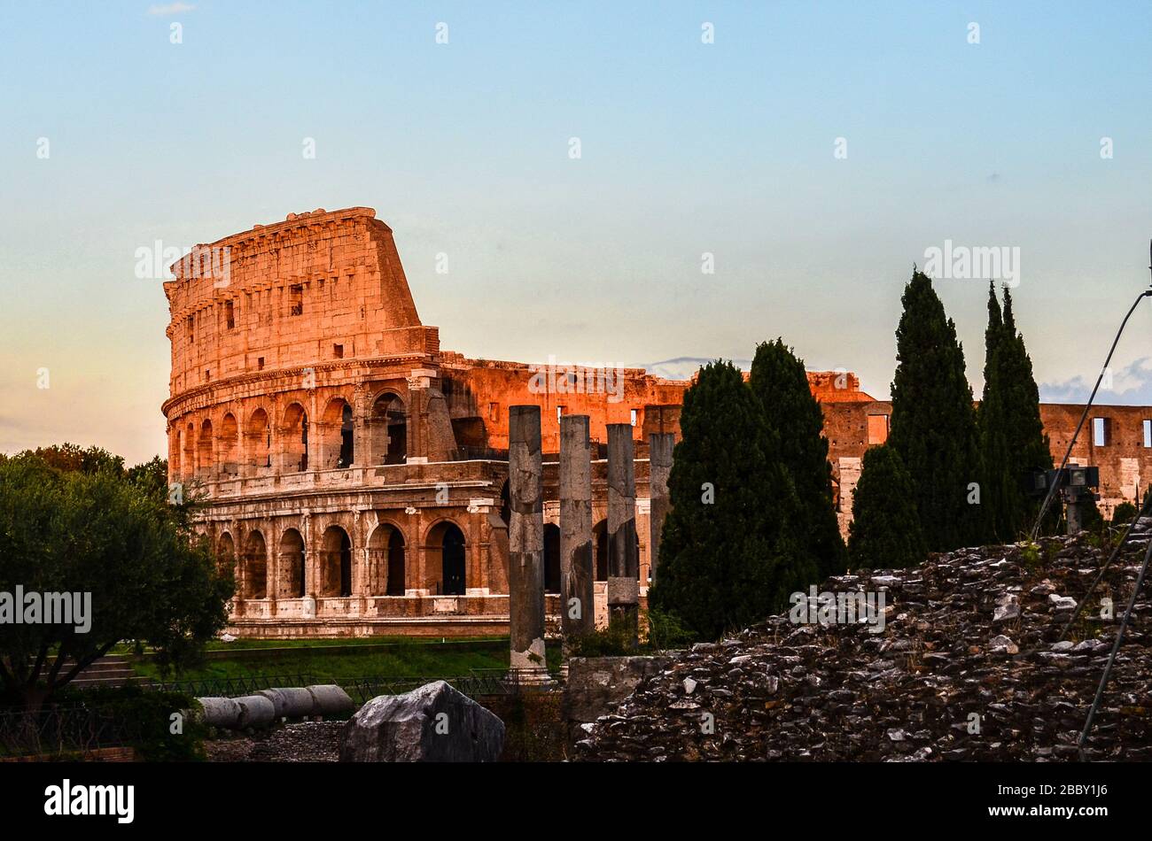 The Colosseum or Coliseum, also known as the Flavian Amphitheatre at ...