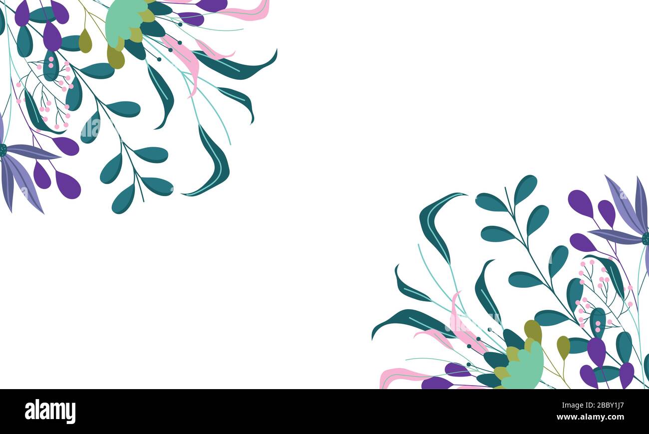 Isolated natural leaves design of Floral nature plant garden ornament ...