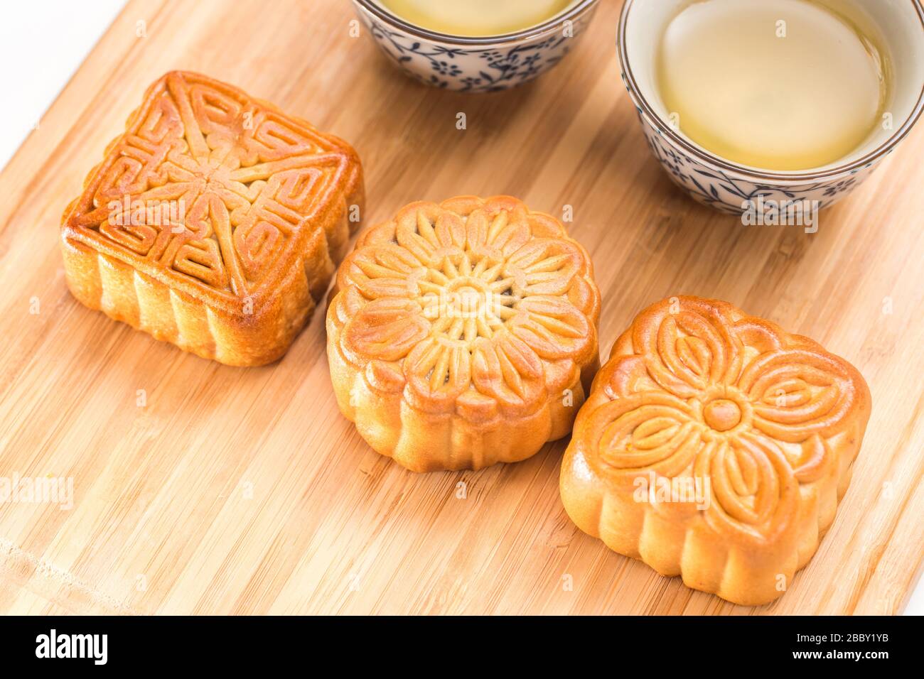 Delicious moon cake for Mid Autumn Festival Stock Photo - Alamy