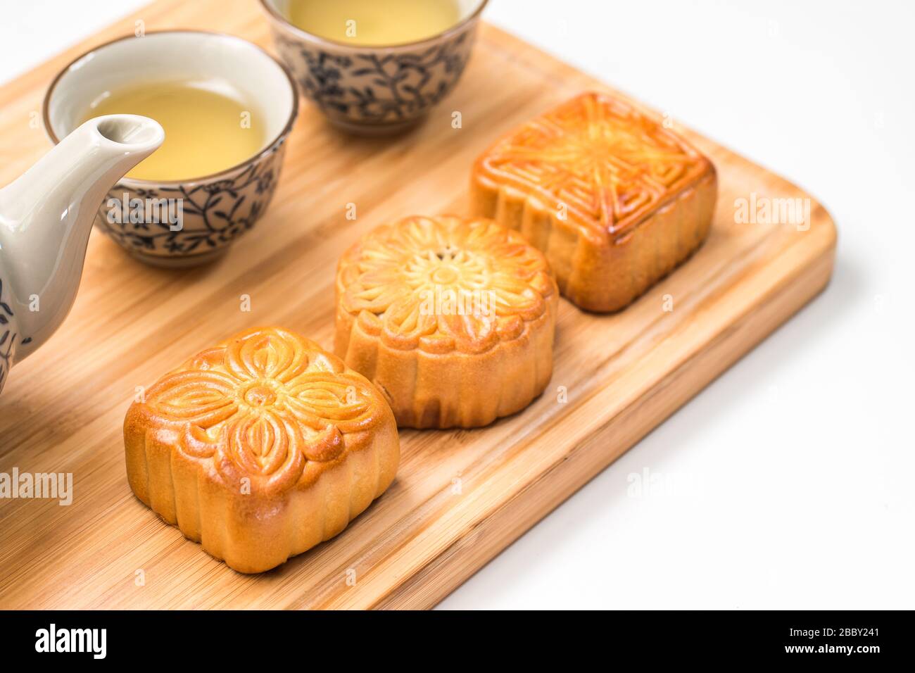 Delicious moon cake for Mid Autumn Festival Stock Photo - Alamy
