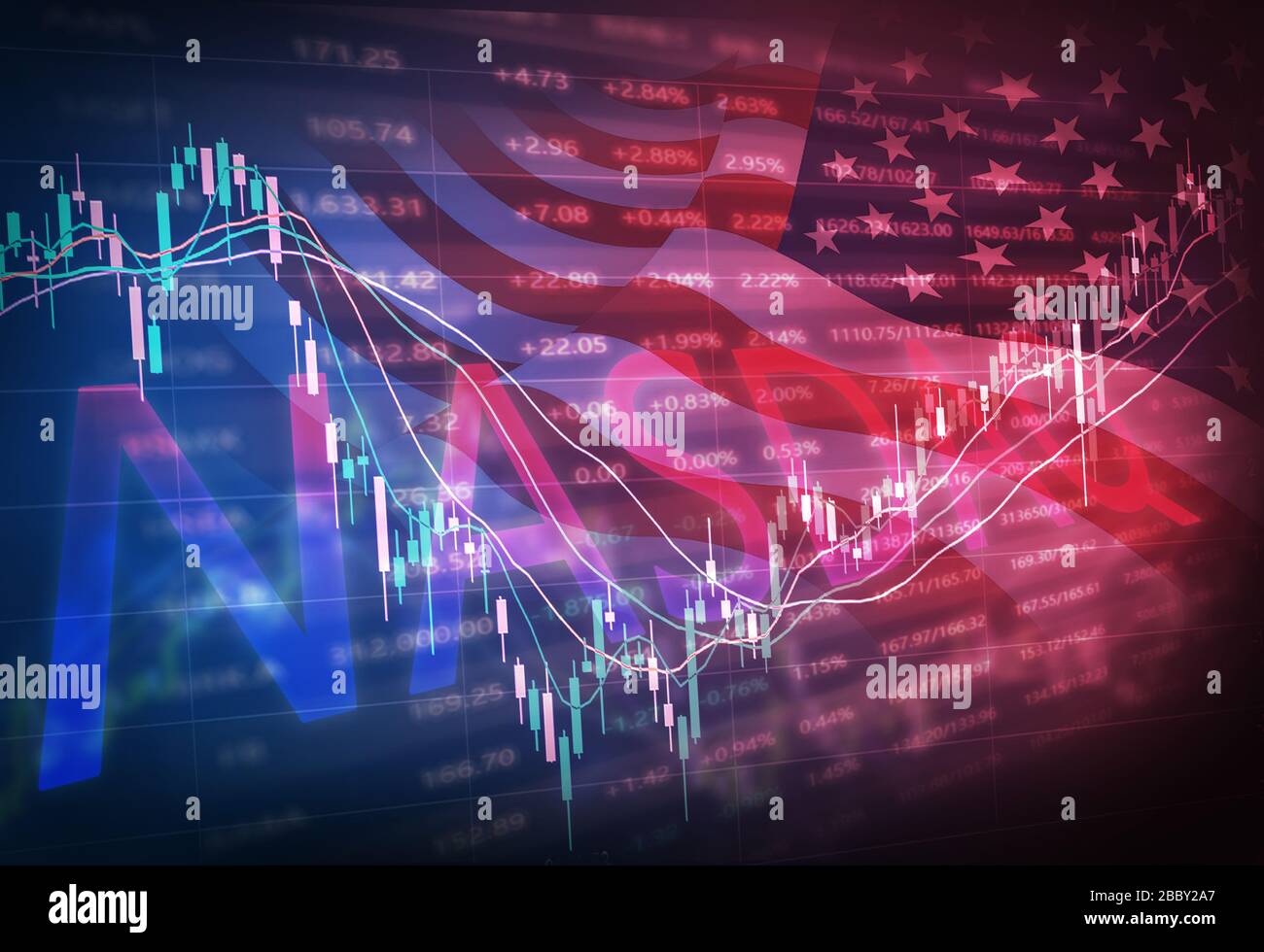 economic graphic concept including curve and arrows Stock Photo - Alamy