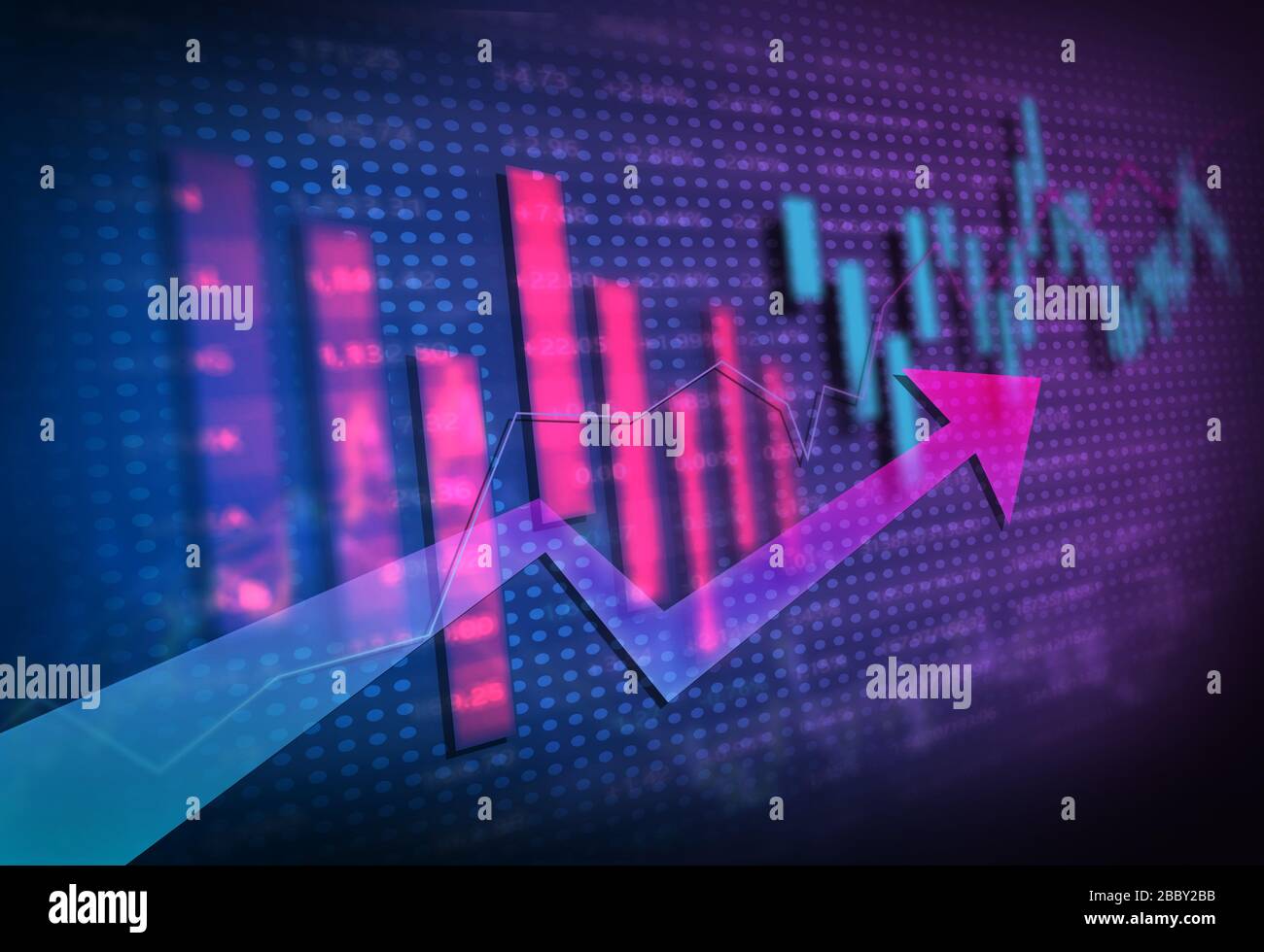 Curve arrow chart hi-res stock photography and images - Alamy