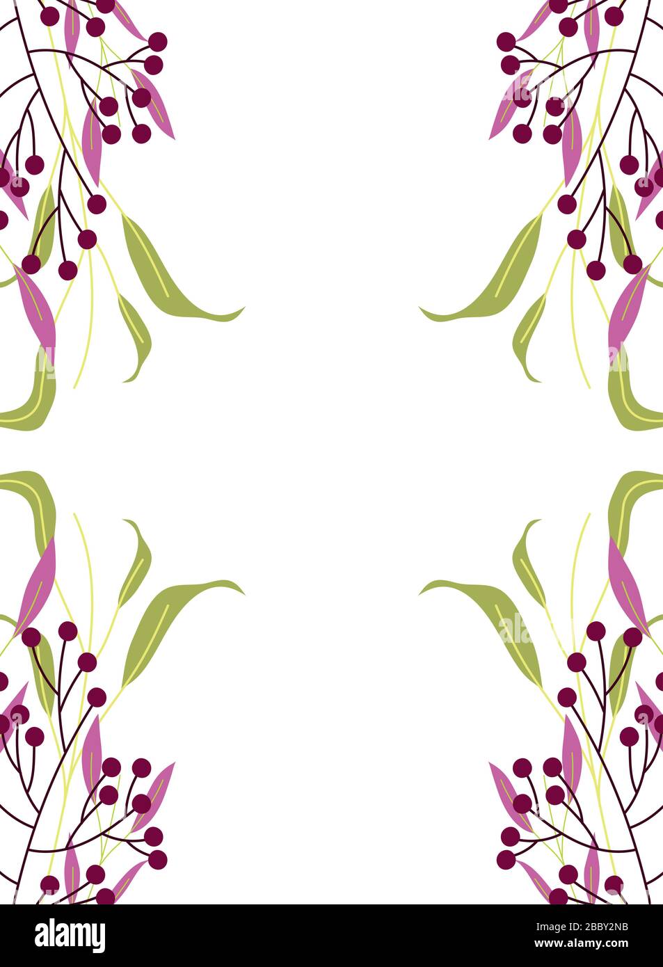 Isolated natural leaves design of Floral nature plant garden ornament ...