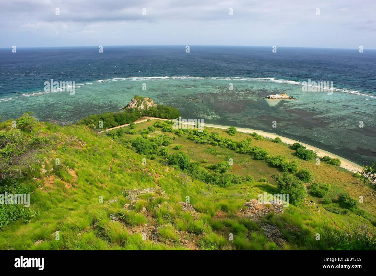 Coastline of Kanawa Island in Flores Sea, Nusa Tenggara, Indonesia ...