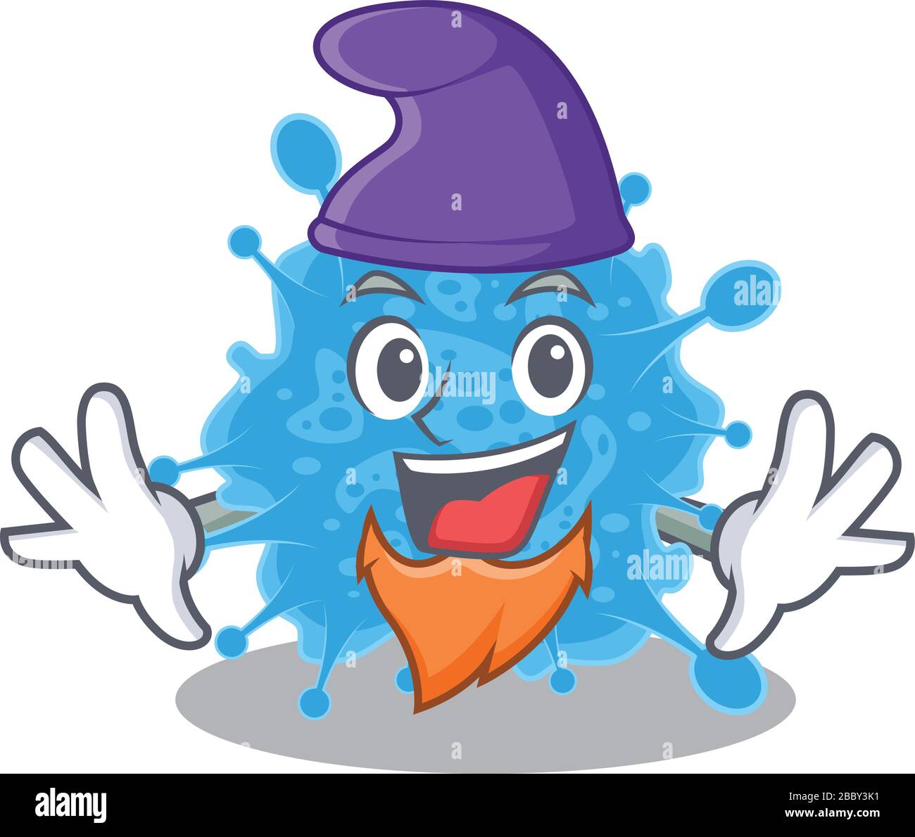 Cute picture of andecovirus in Elf cartoon design Stock Vector Image ...