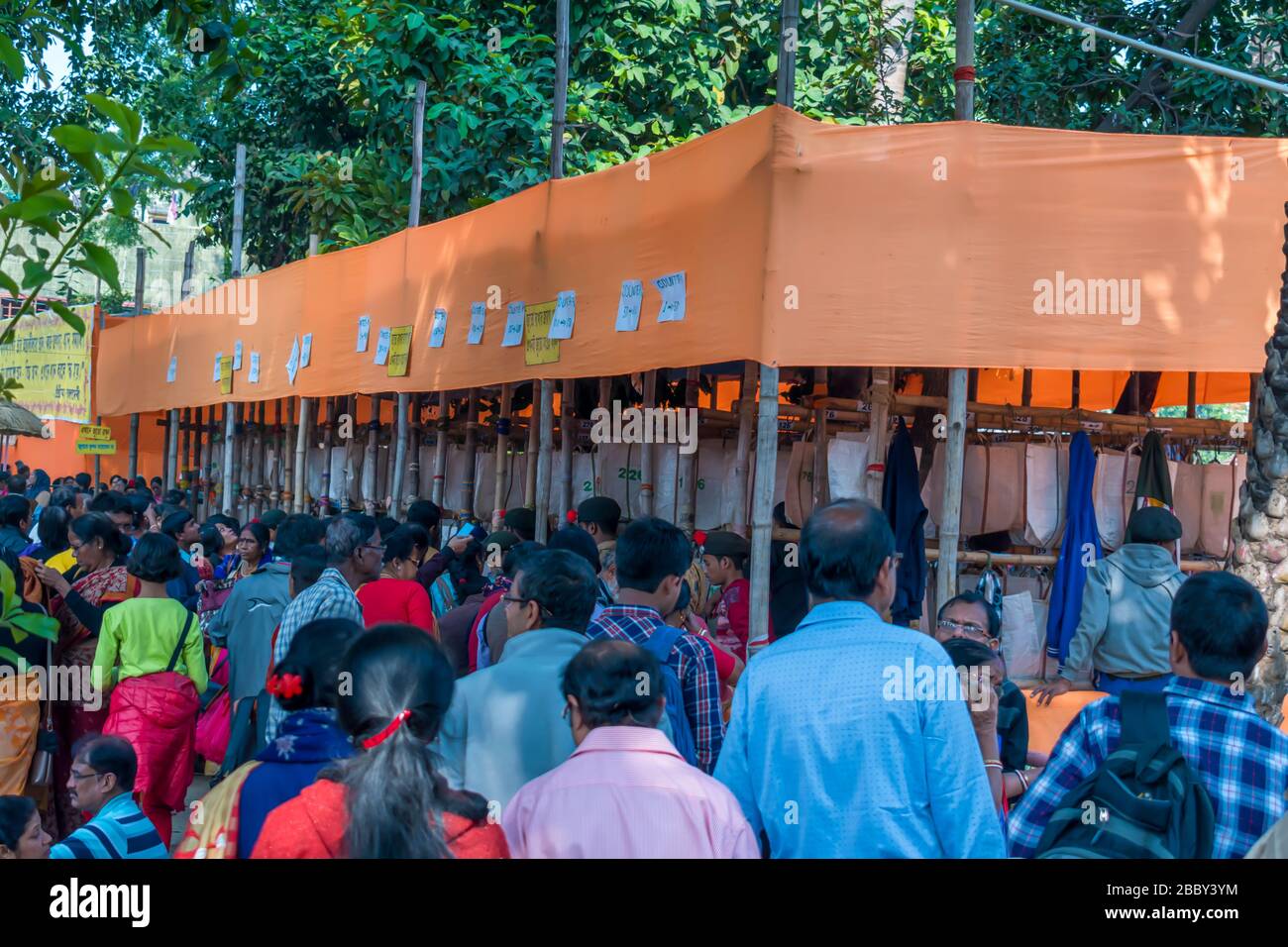 People are gathered for Kolpotoru Utsab, at Cossipore Garden House or ...