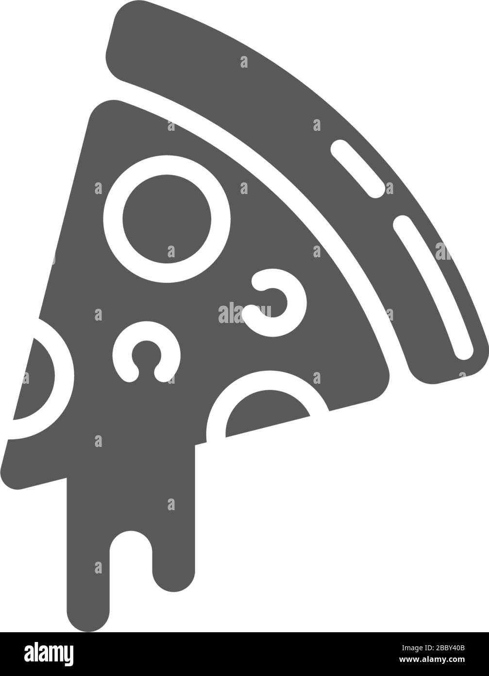 Pizza vector icon symbol food isolated on white background Stock Vector ...