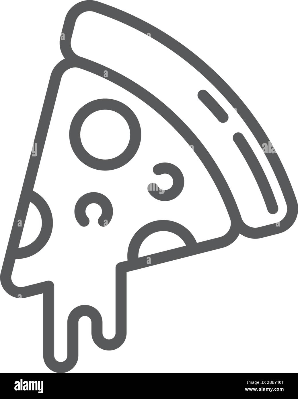 Pizza vector icon symbol food isolated on white background Stock Vector ...