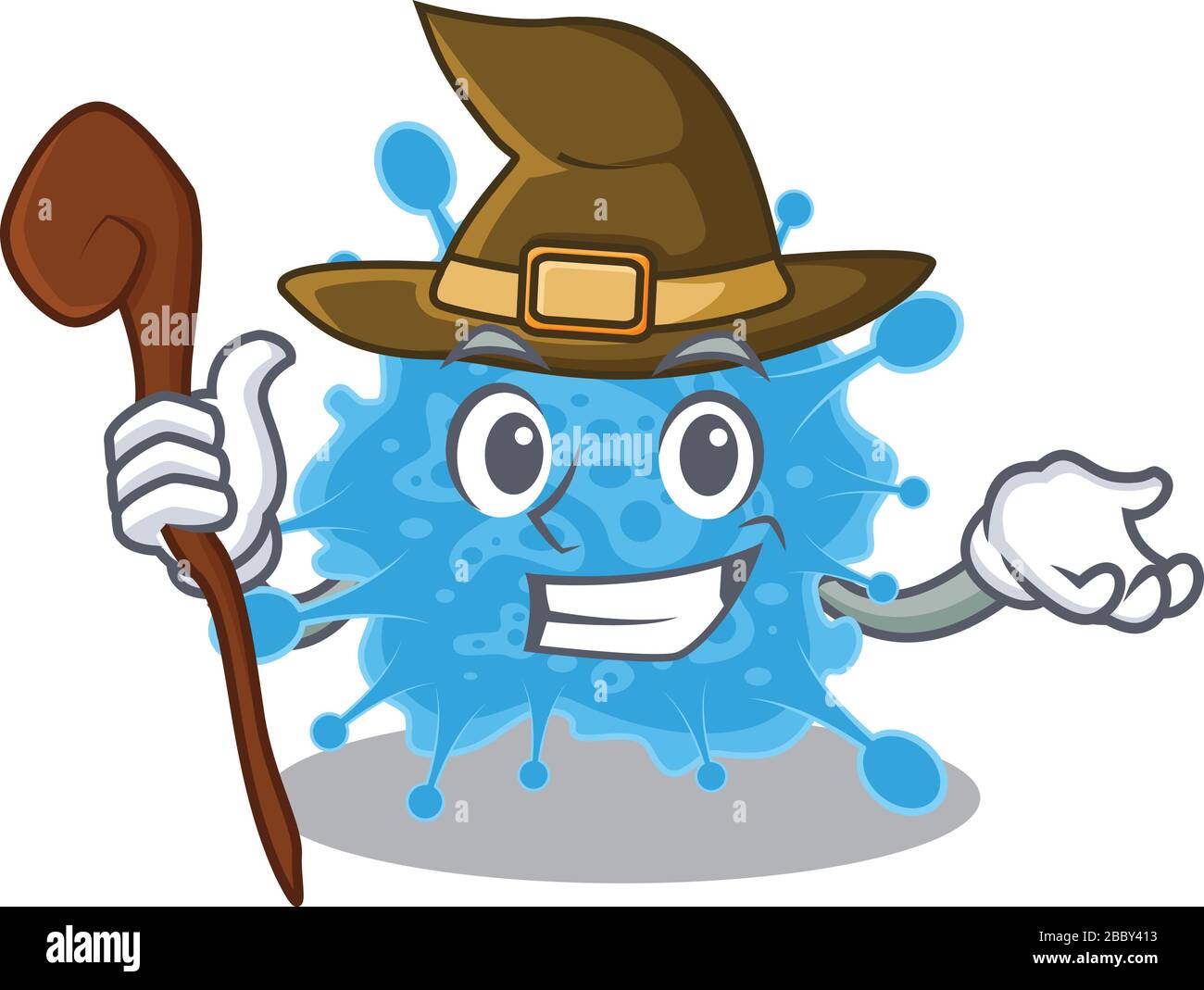 Andecovirus sneaky and tricky witch cartoon character Stock Vector ...