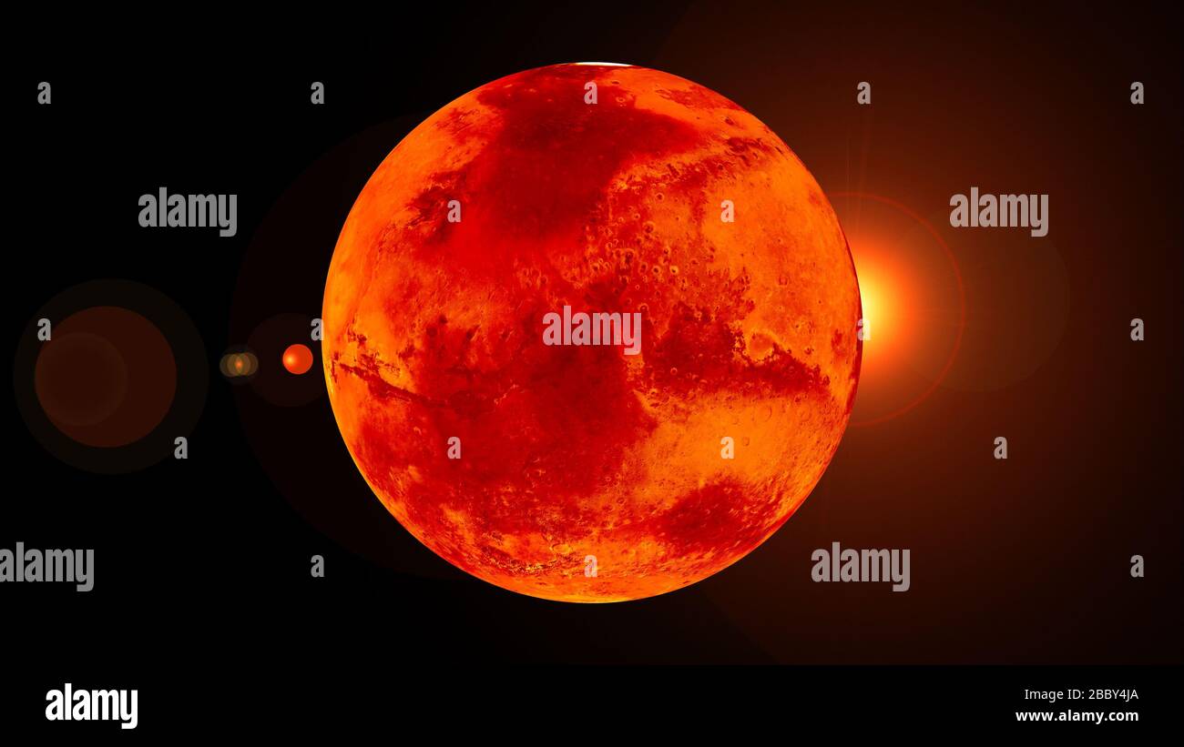 Mars - High resolution best quality solar system planet. This image ...