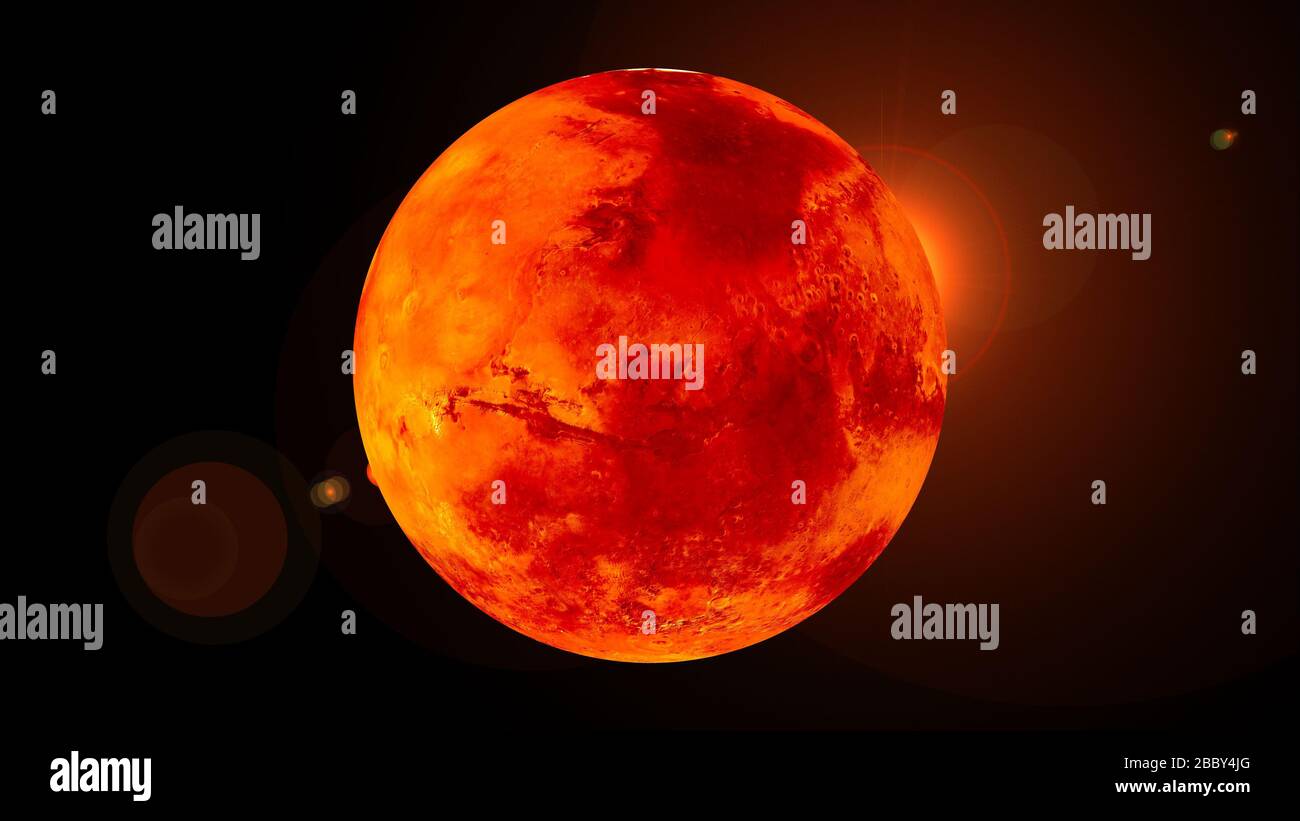 Mars - High resolution best quality solar system planet. This image ...