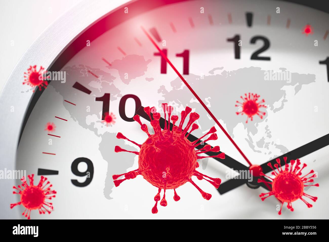 Coronavirus COVID-19 Global Virus Emergency Times Urgent time countdown ...