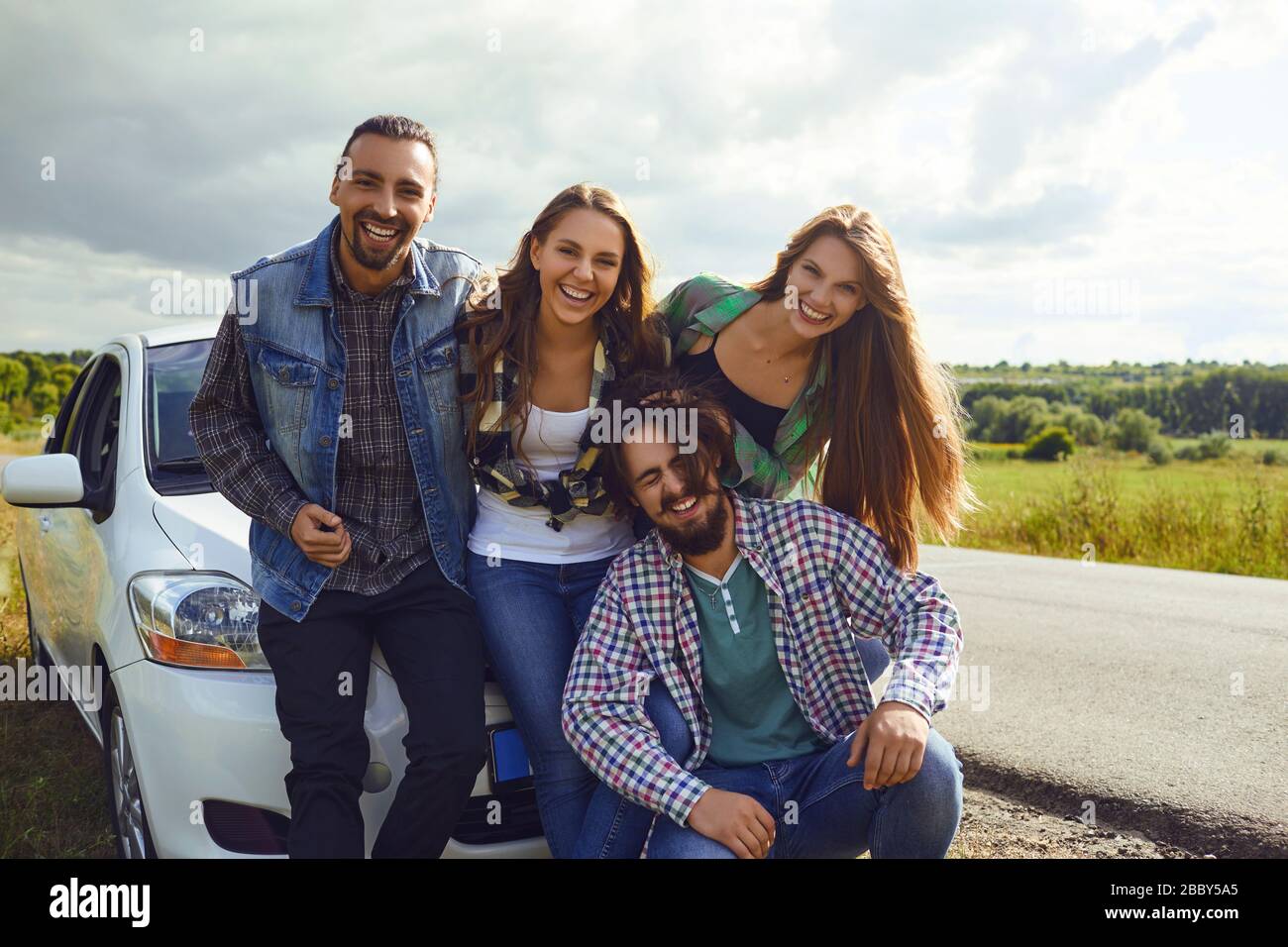 Group road trip hi-res stock photography and images - Alamy