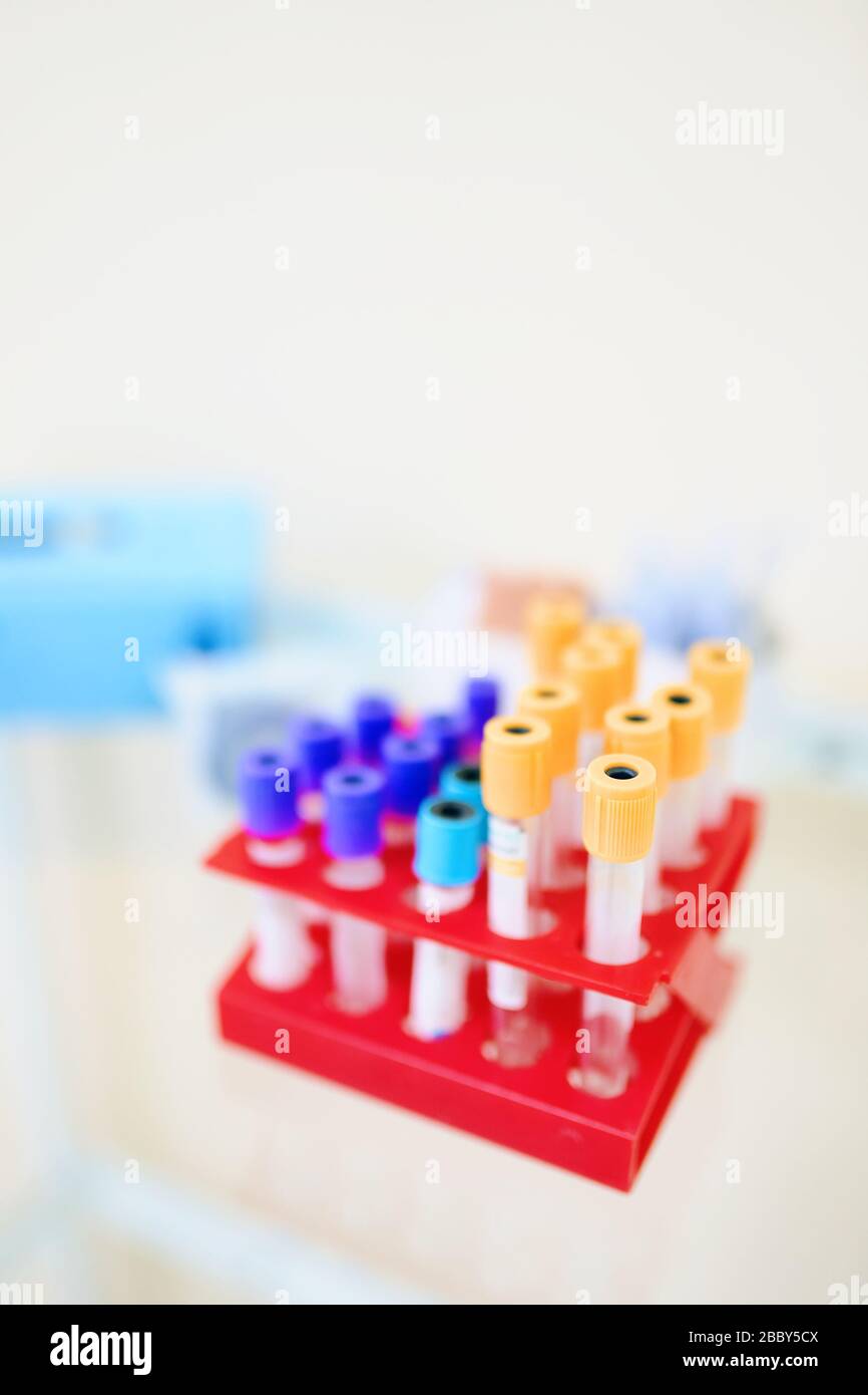 The hospital. Researcher working in laboratary, Scientists are ...