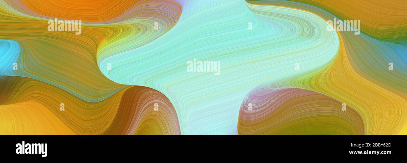 abstract landscape banner with waves. curvy background illustration ...