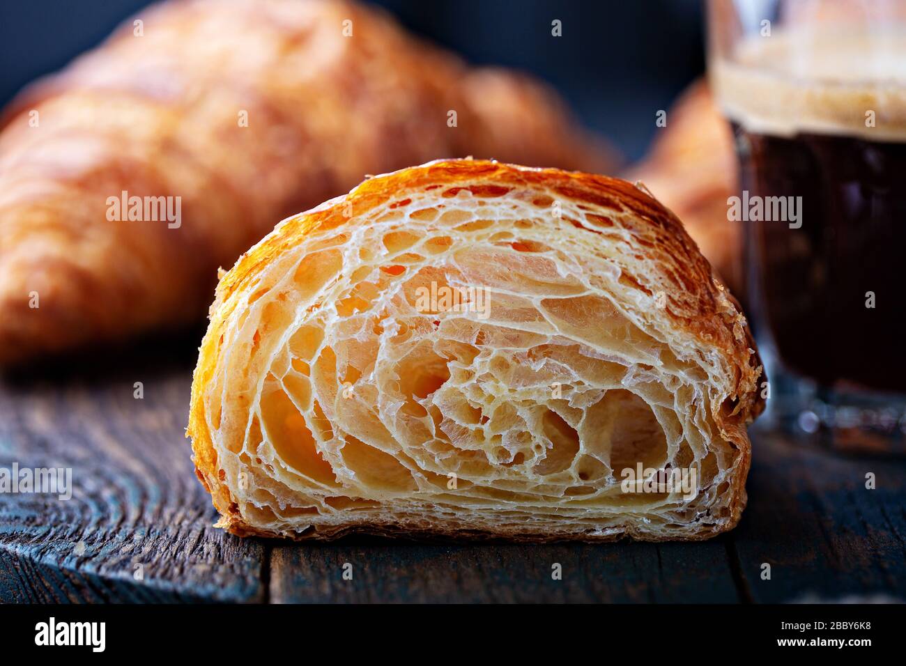 Croissant cut hi-res stock photography and images - Alamy