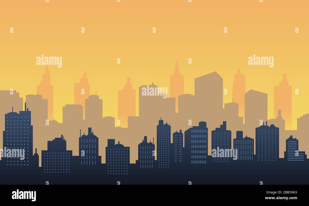 Beautiful background of city view Stock Vector Images - Alamy