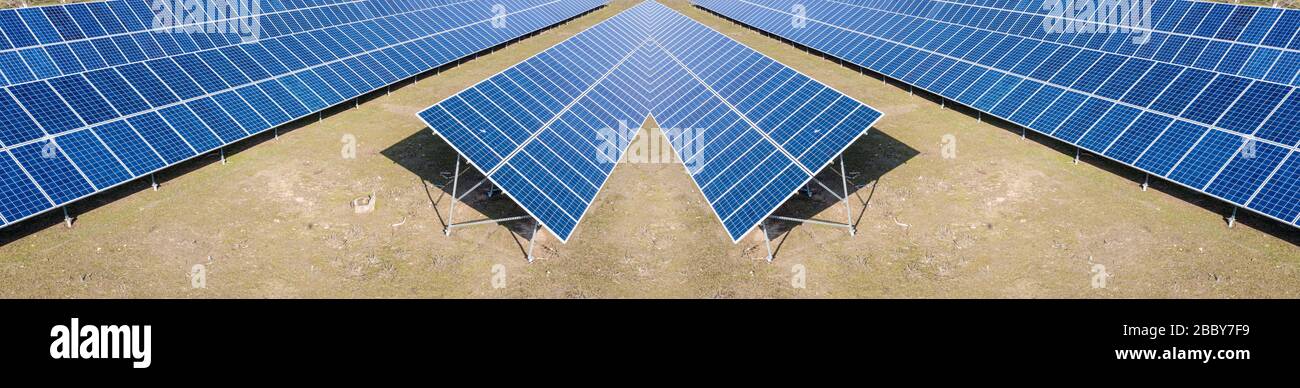 A small private solar power plant in the backyard that provides non ...