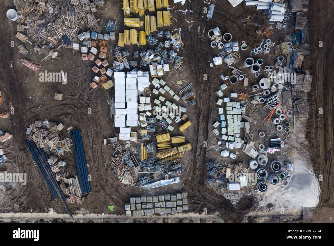 Preparation of the construction site for the construction of a multi ...