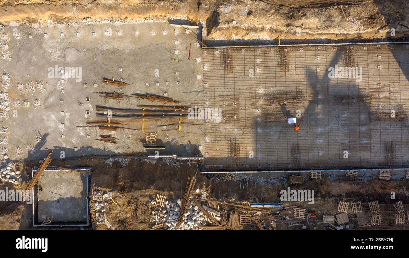 Preparation of the construction site for the construction of a multi ...