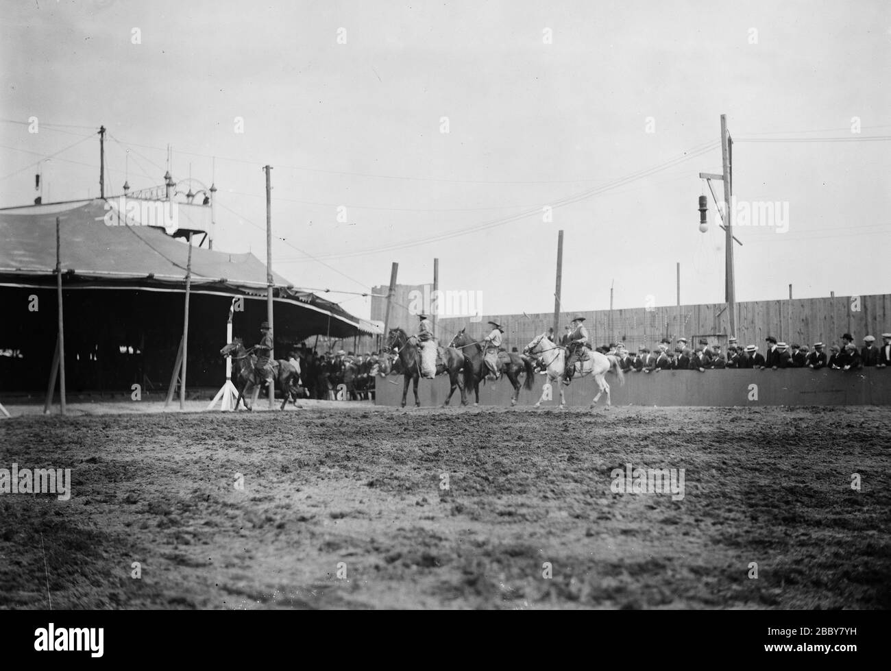 Wild West Polo, Coney Island ca. 1910-1915 Stock Photo - Alamy
