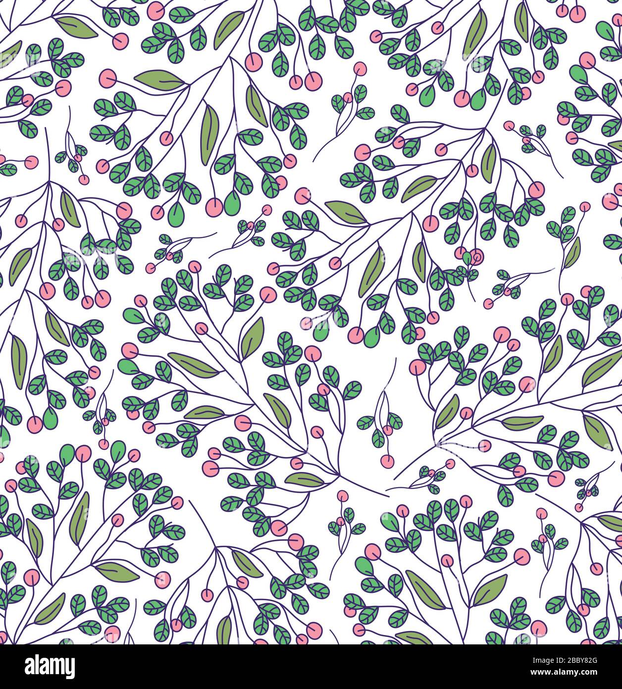 Botanical leaves background design of Floral nature plant garden ...