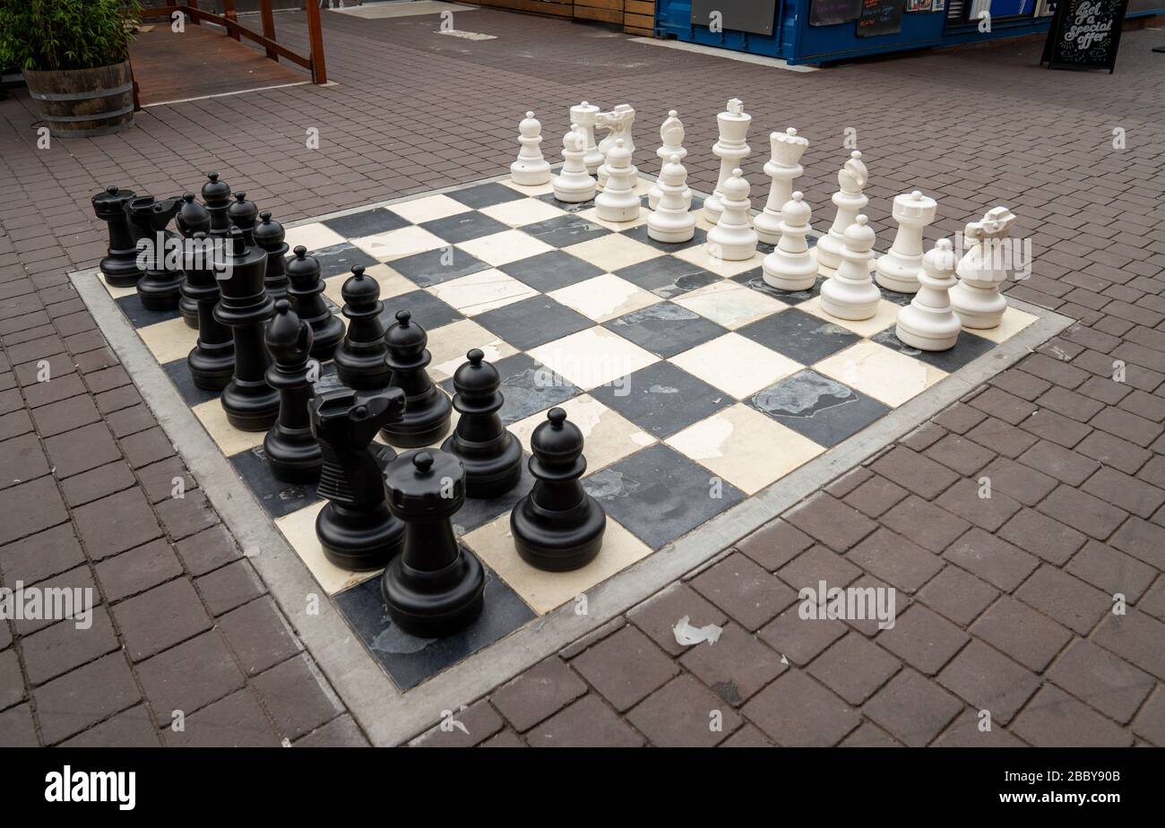Human chess pieces hi-res stock photography and images - Alamy