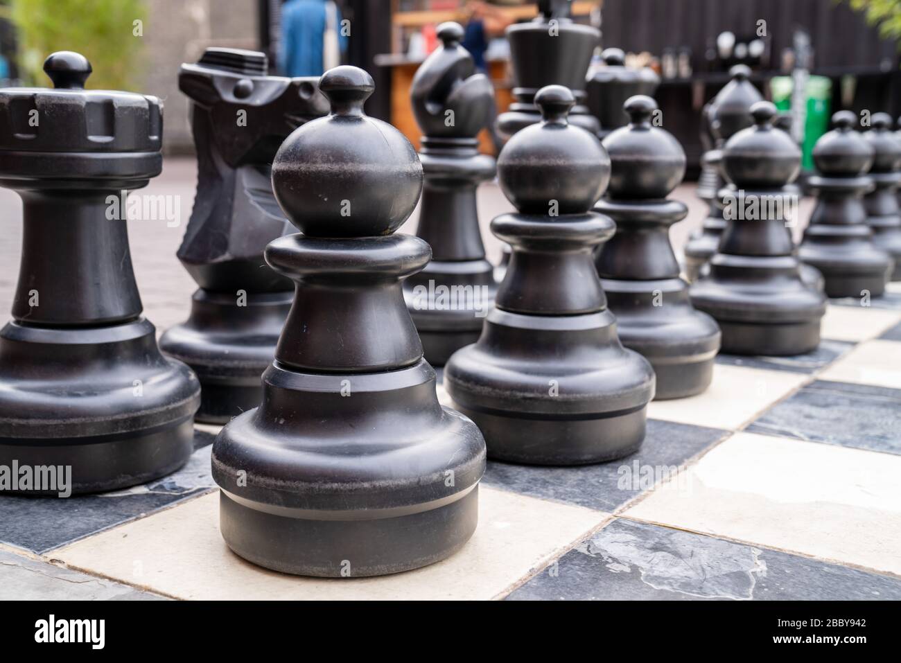 Human chess pieces hi-res stock photography and images - Alamy