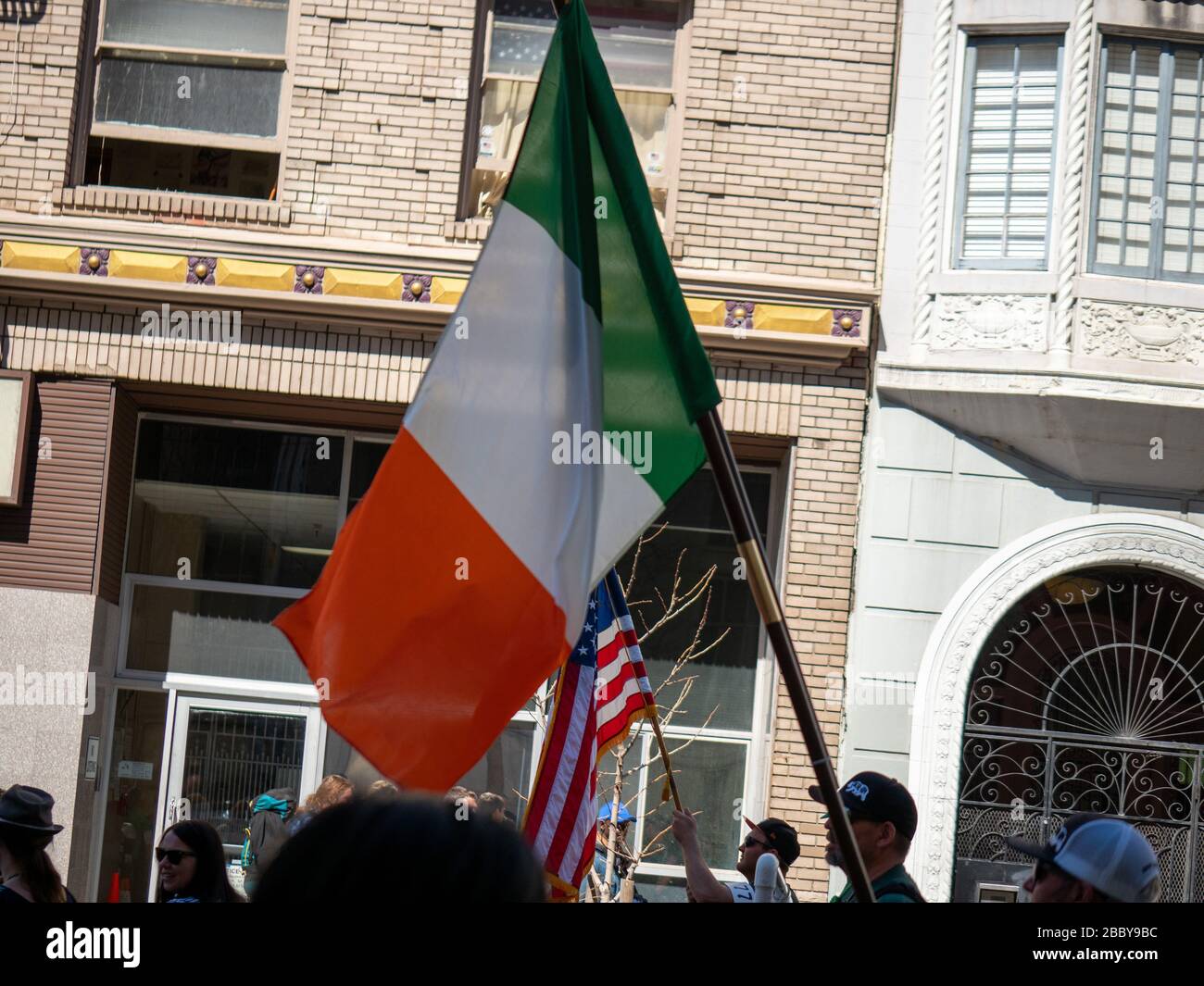 Irish flag building hi-res stock photography and images - Alamy