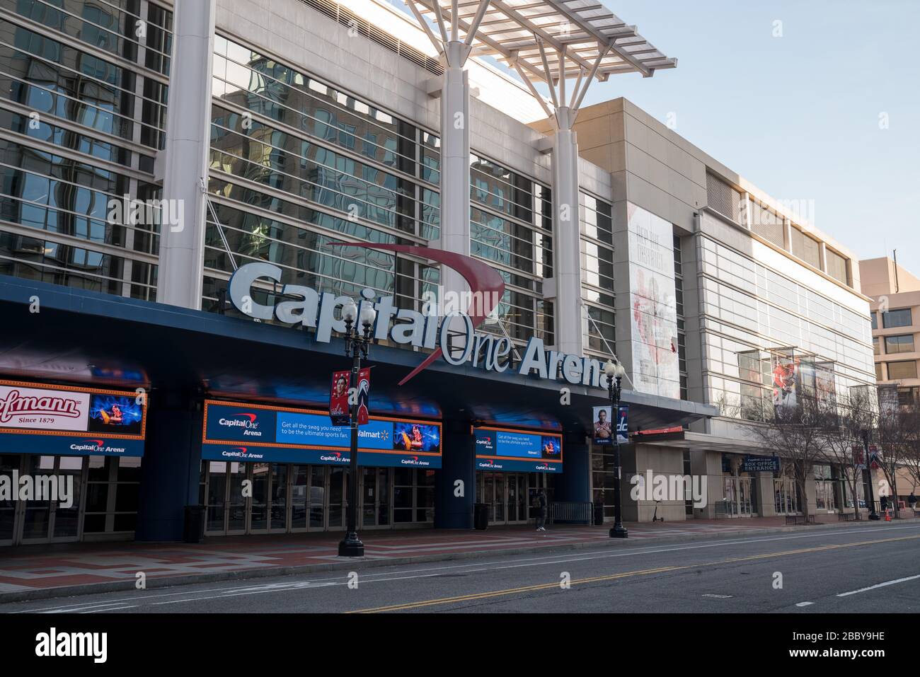 Capital One Arena home of DC sports teams Wizards and Cap entrance ...