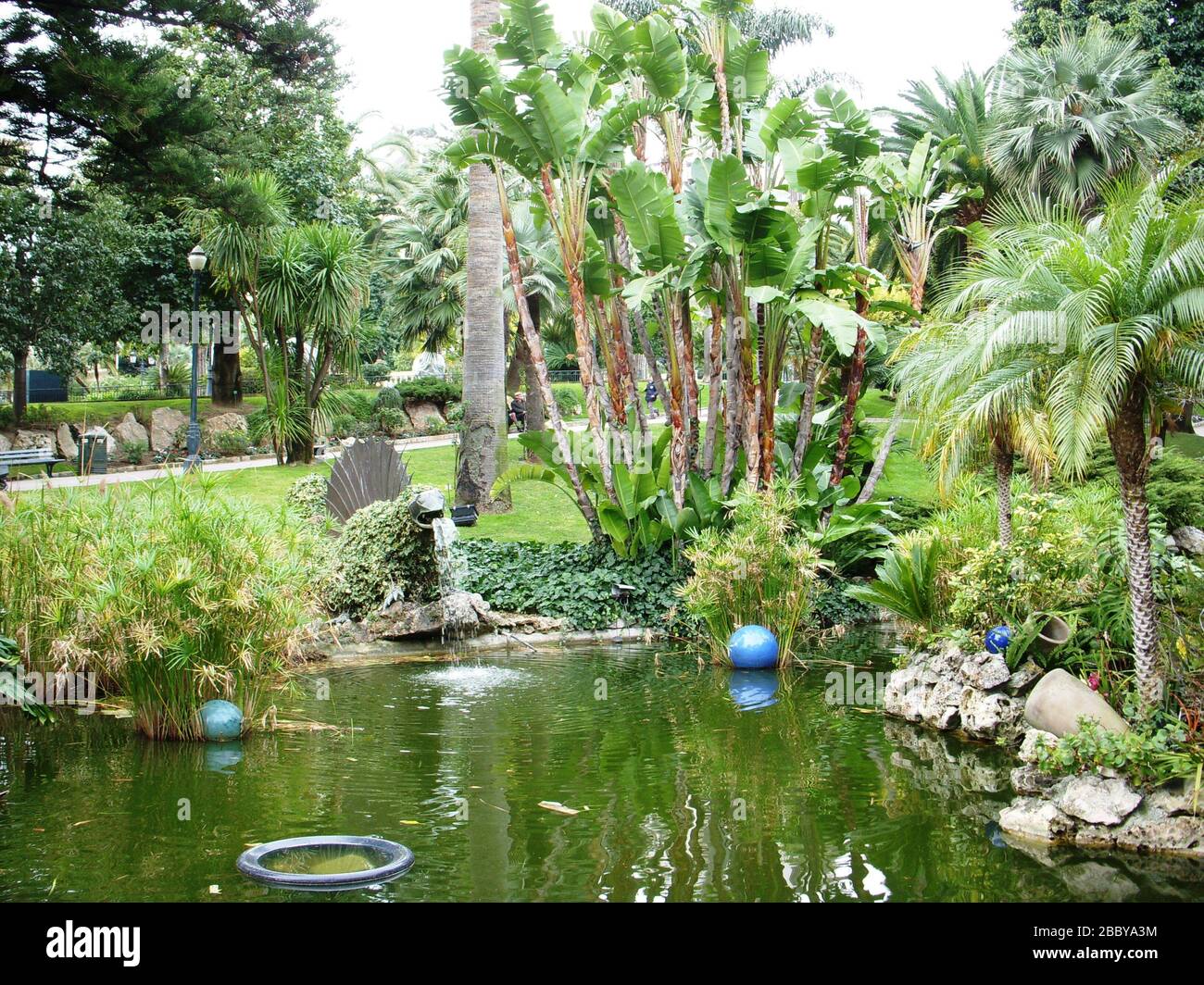 Park in Monaco, Monte-Carlo. Nature Stock Photo - Alamy