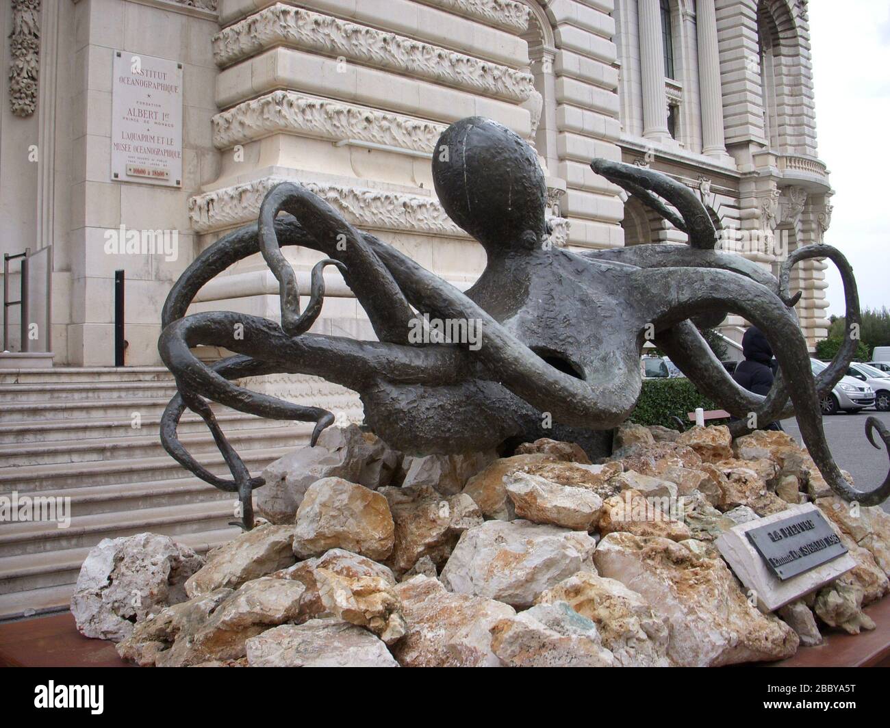 Octopus sculpture in front of the Oceanographic Museum. Monte-Carlo ...