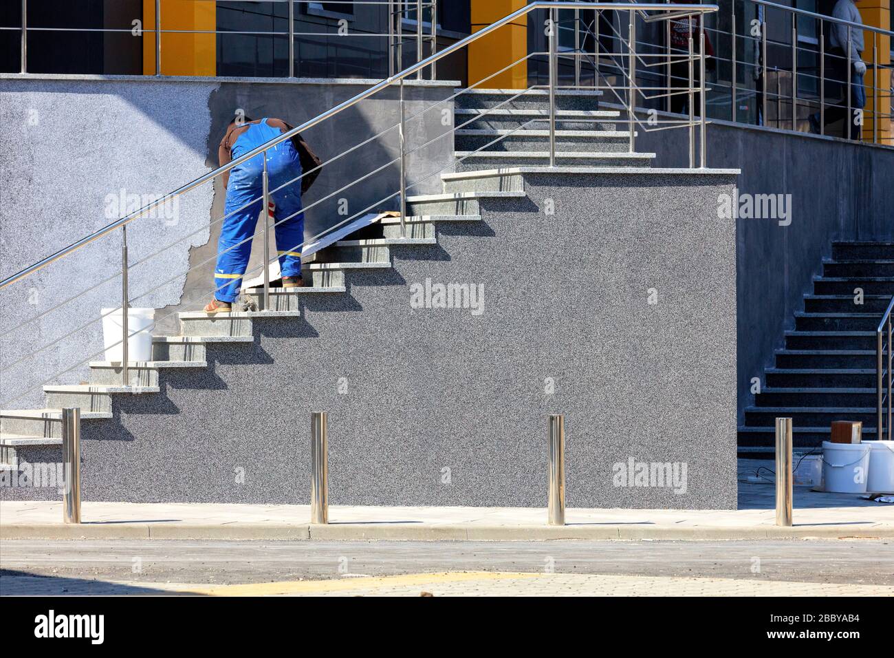 Blue overalls hi-res stock photography and images - Alamy